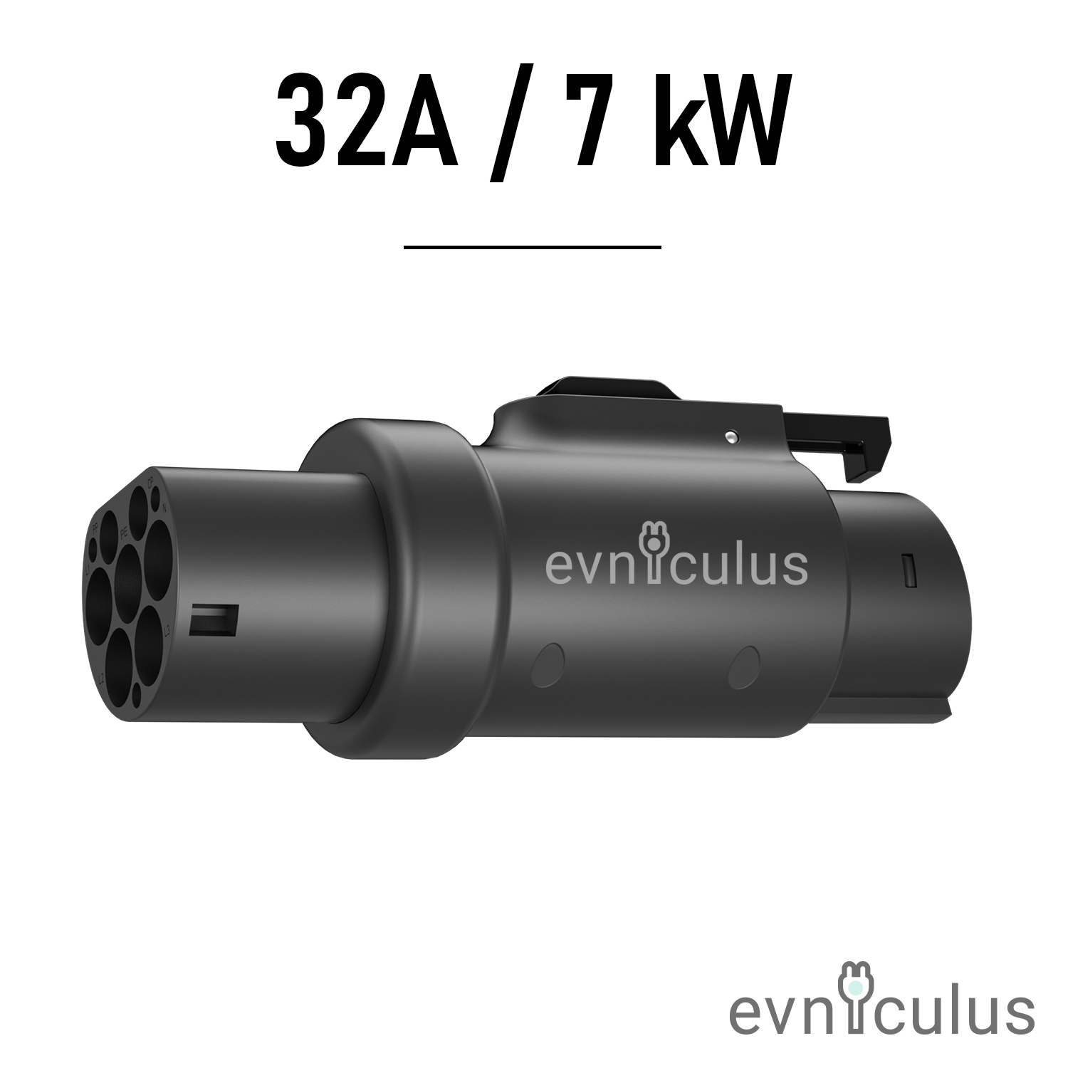 Adapter Typ 2 auf Typ 1 (32A/230V)